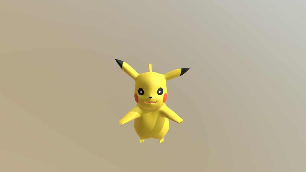 Pikachu - 3D model by Yi (@minniepooh) [9fd3e0f] - Sketchfab
