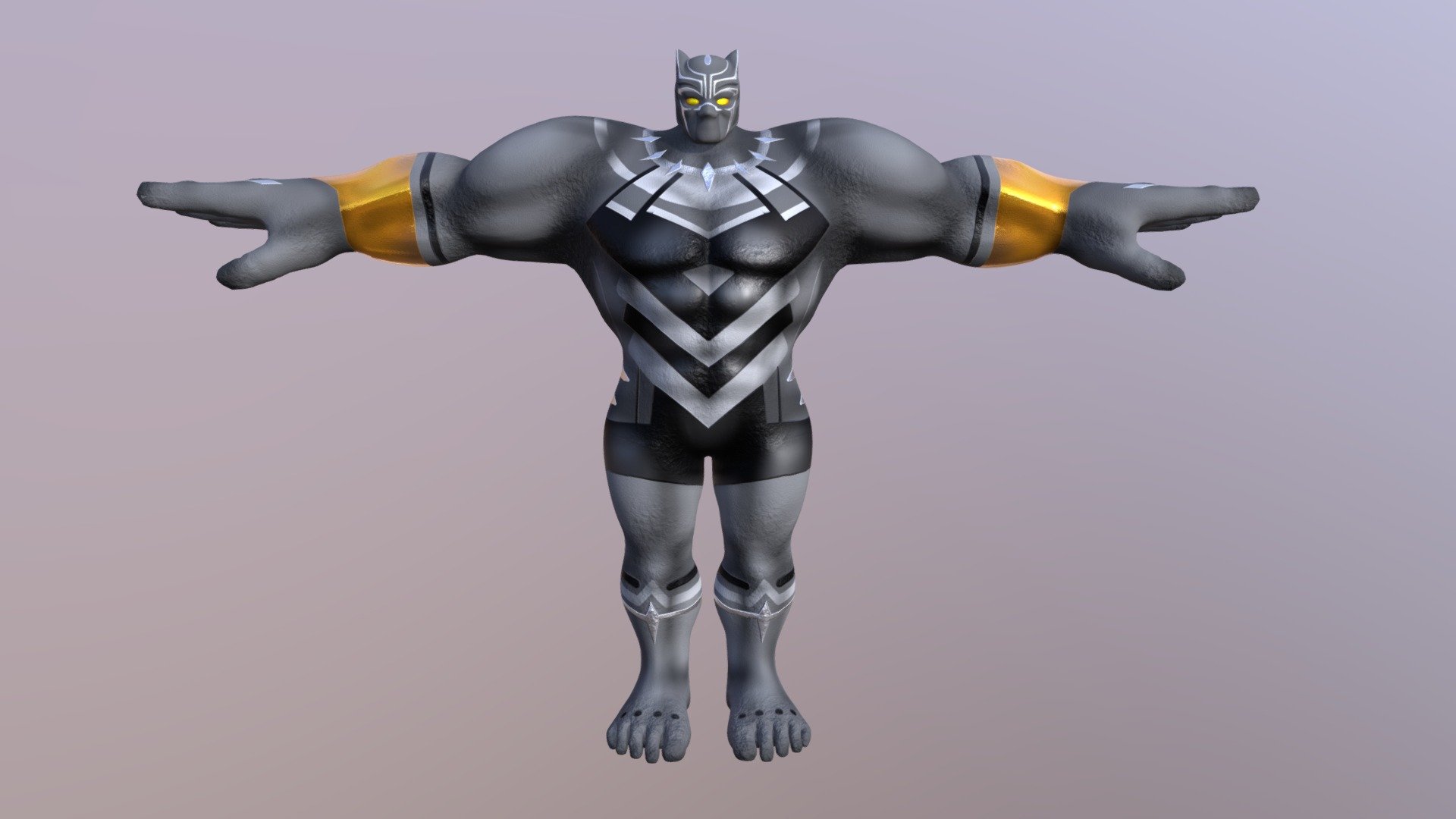 Black Panther Muscle - Buy Royalty Free 3D model by Pixelbox Studio ...