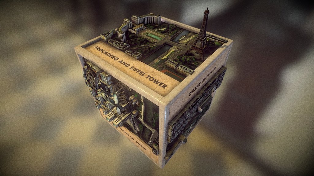 Paris Cube - 3D model by Thomas Veyrat (@veyratom) [9fd5d4d] - Sketchfab