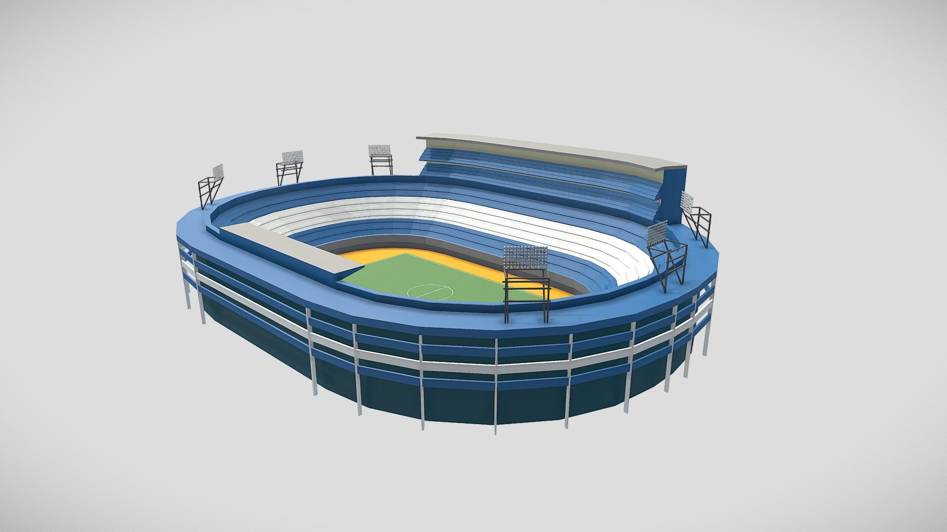 Stadium - low-poly model - Buy Royalty Free 3D model by cpineda3d ...