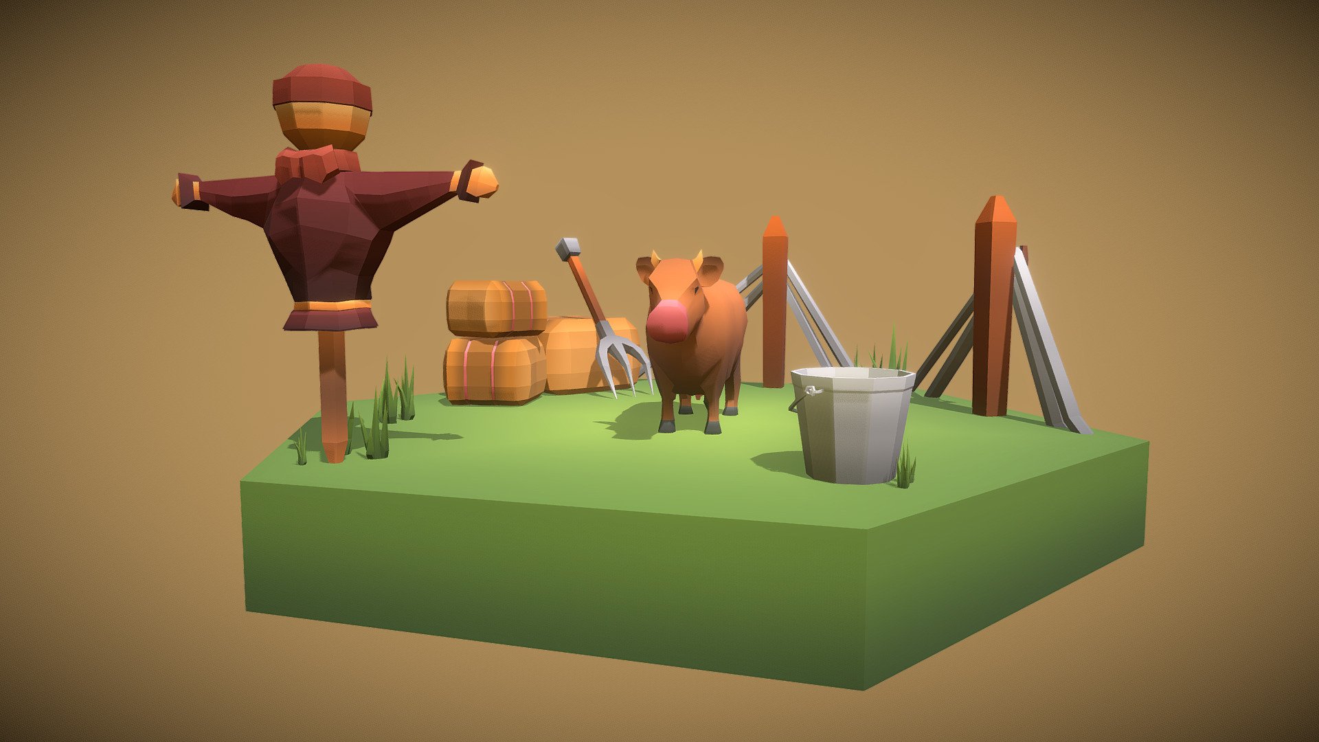 Farm Hex - Download Free 3D model by Petra R (@babyneko) [9fd9fbe ...