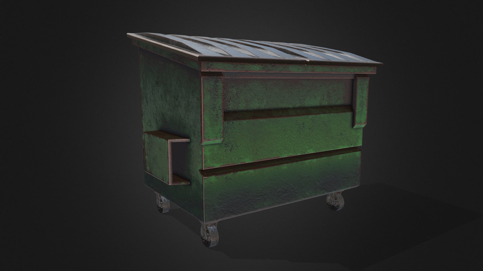 Weathered Dumpster - Download Free 3D model by Mark Peters (@mark ...