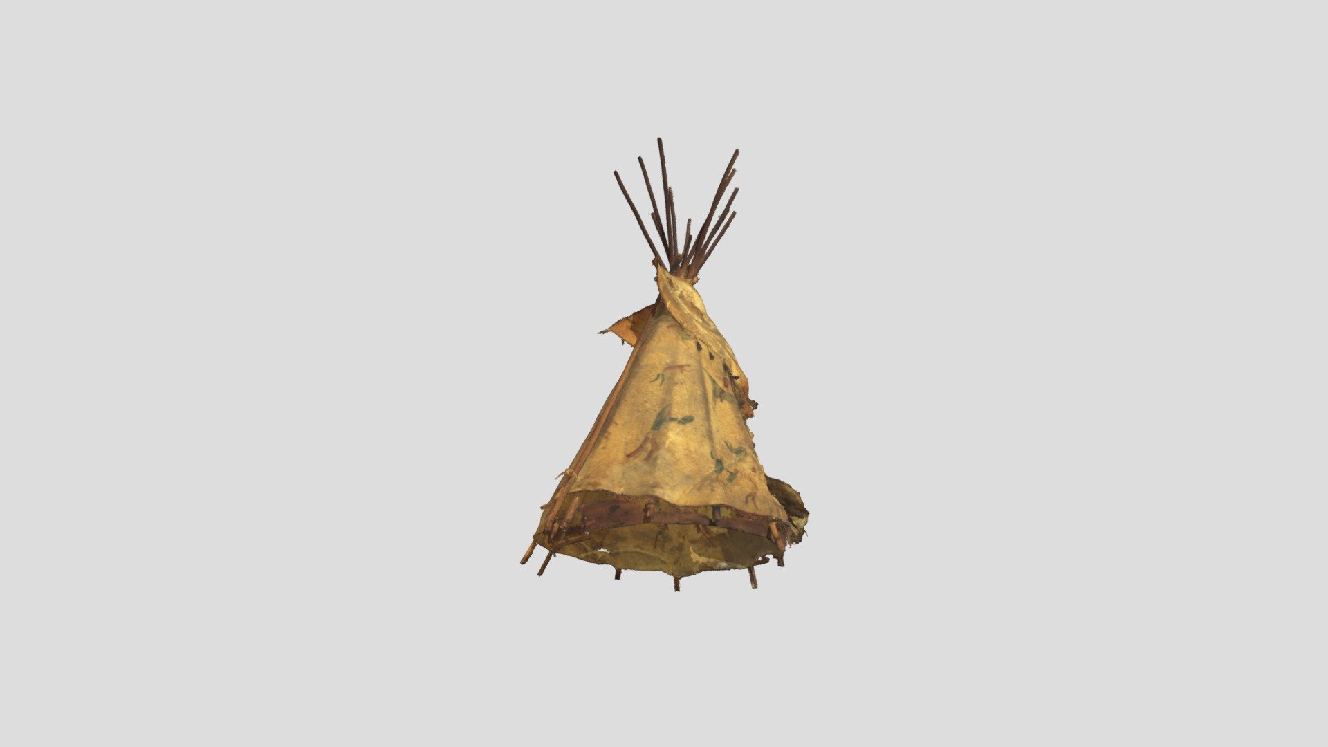 tipi - 3D model by University of Wyoming Libraries (@uwlibraries ...