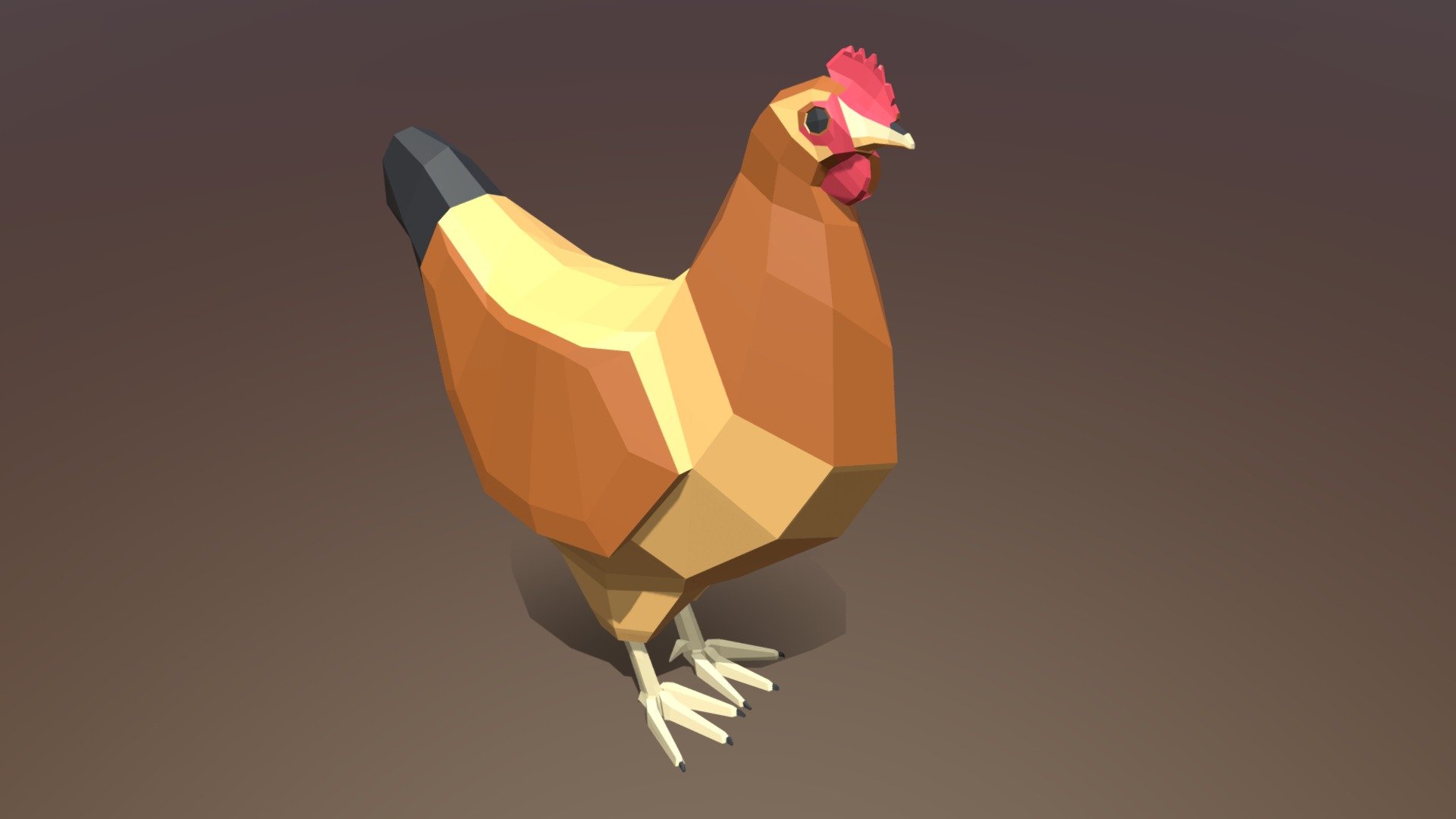 Farm animal: hen - Download Free 3D model by Vera4Art (@Elvera.Viljoen ...