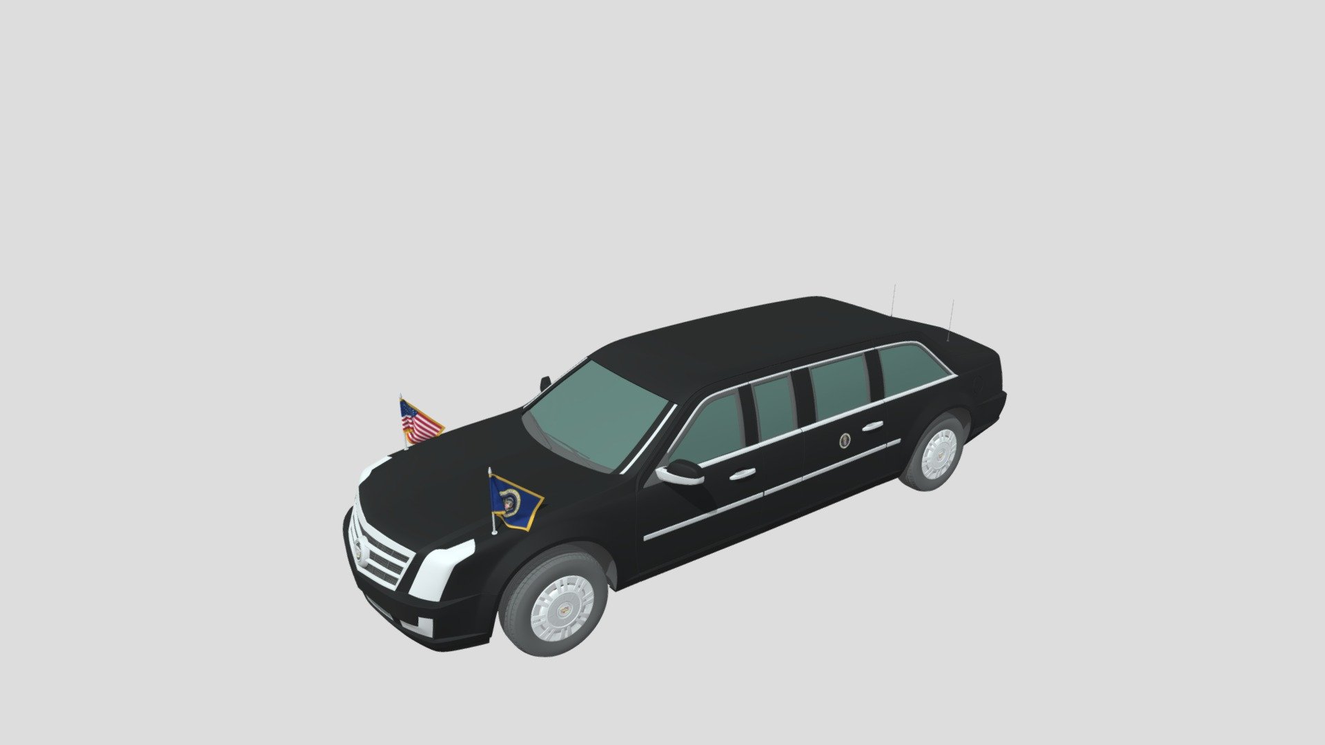 Presidential State Car - Download Free 3D model by CAPTAAINRO [9fdeb82 ...