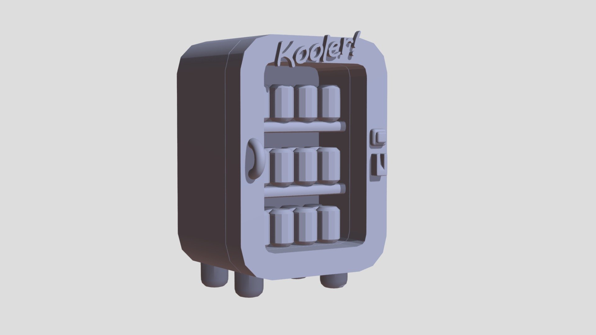 Stylized vending machine (untextured) - Download Free 3D model by Evie