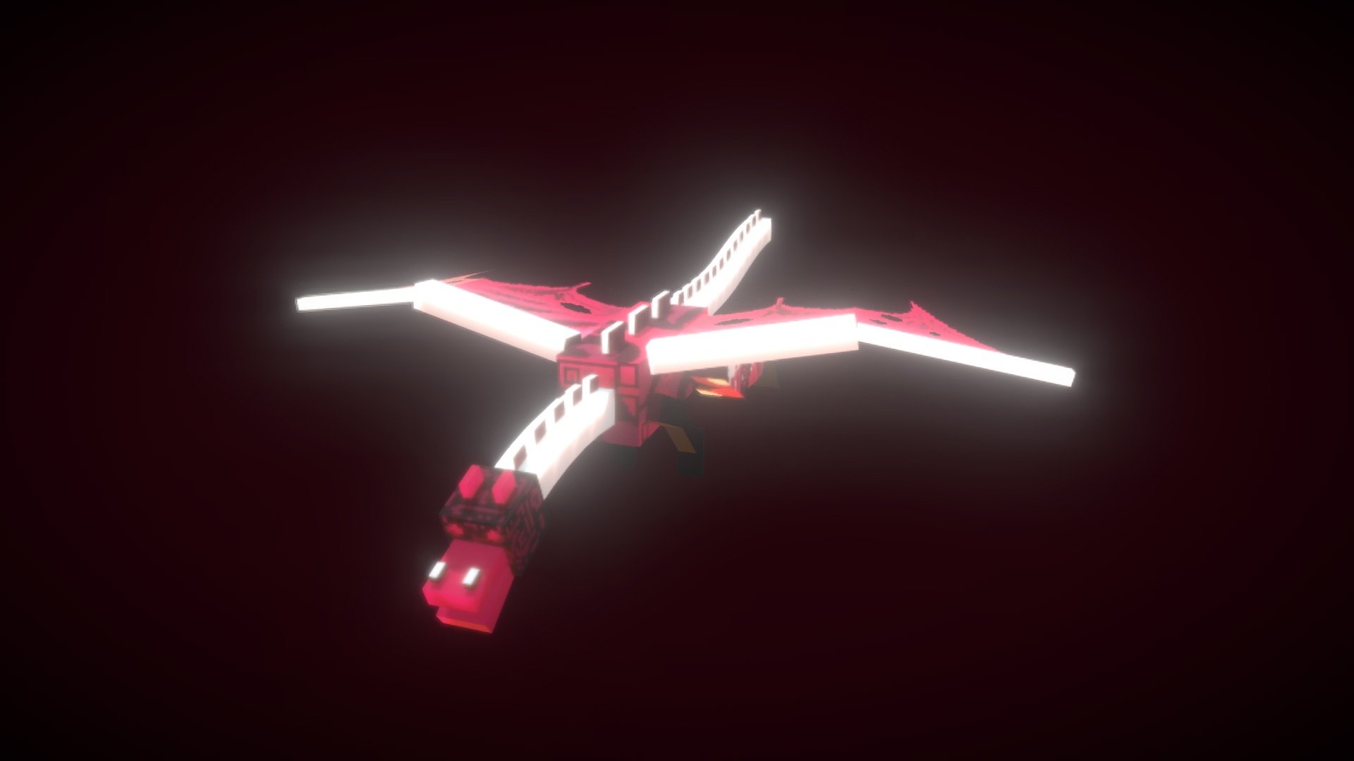 Minecraft Fuchsia Fire Ender Dragon - Download Free 3D model by A ...
