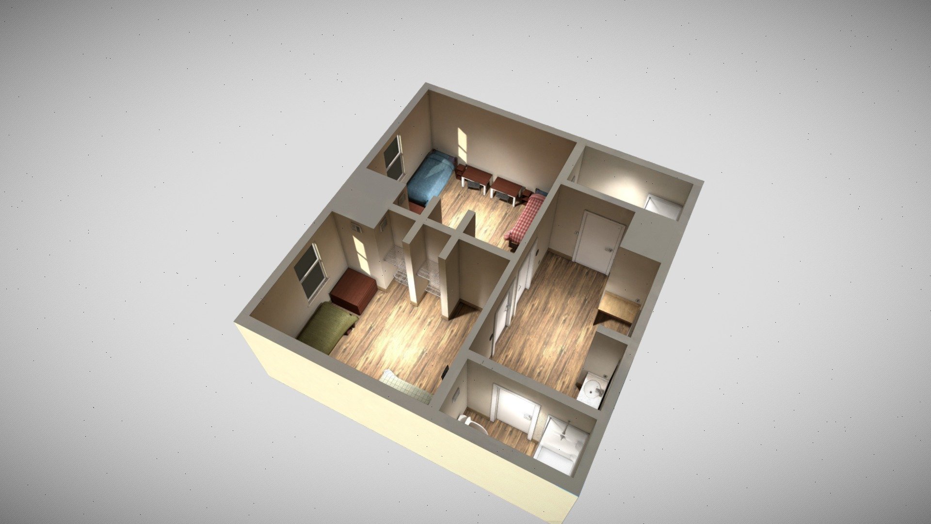 Residence Hall - 3D model by jeremy_thebeard [9fe3f05] - Sketchfab