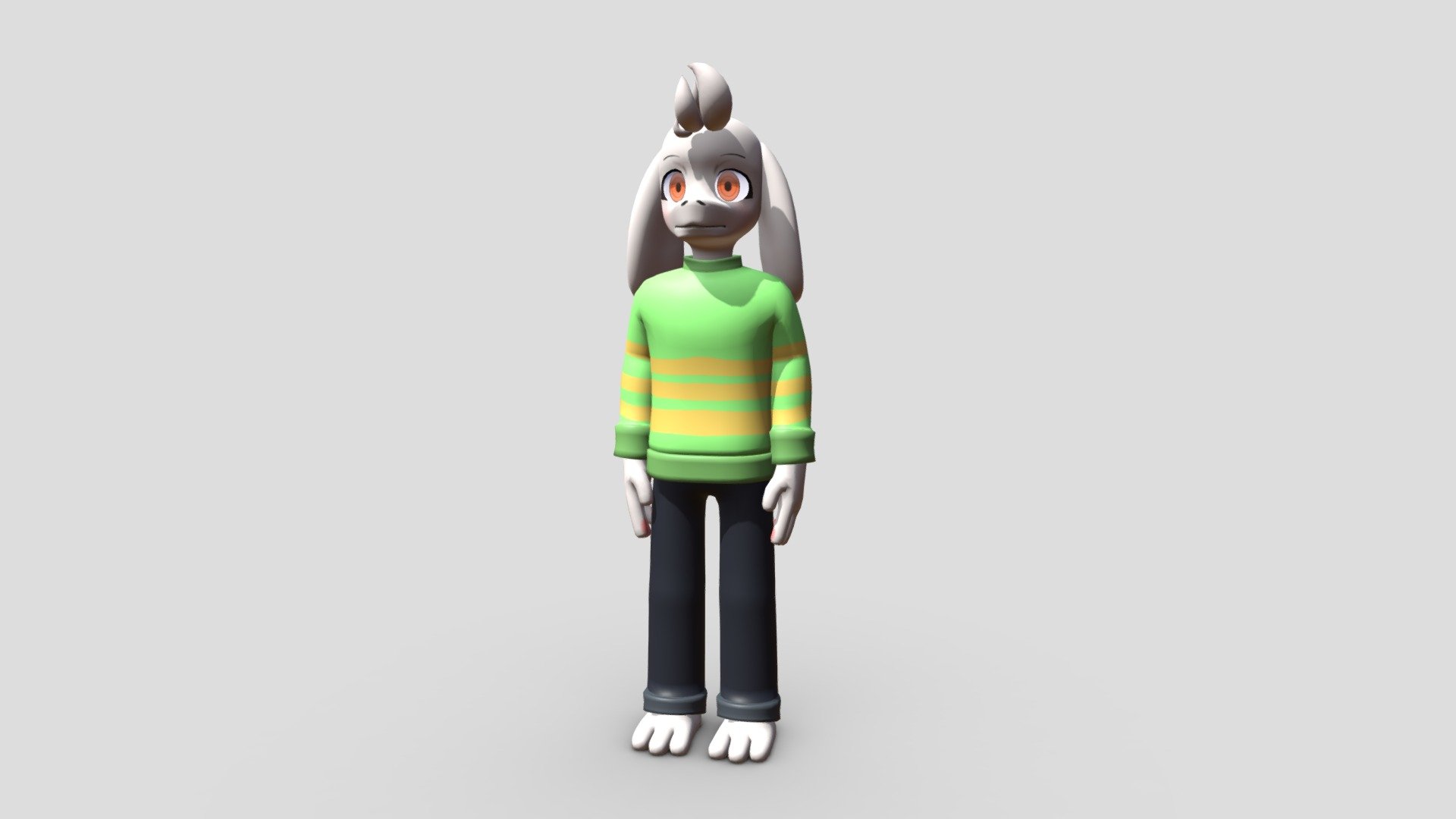 Asriel Dreemurr - 3D model by Bukachell [9fe73fe] - Sketchfab
