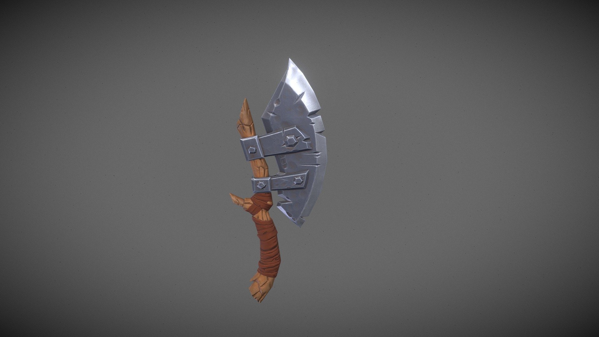 Orcish Axe - Concept by David Fernandez - 3D model by erick_orzari ...