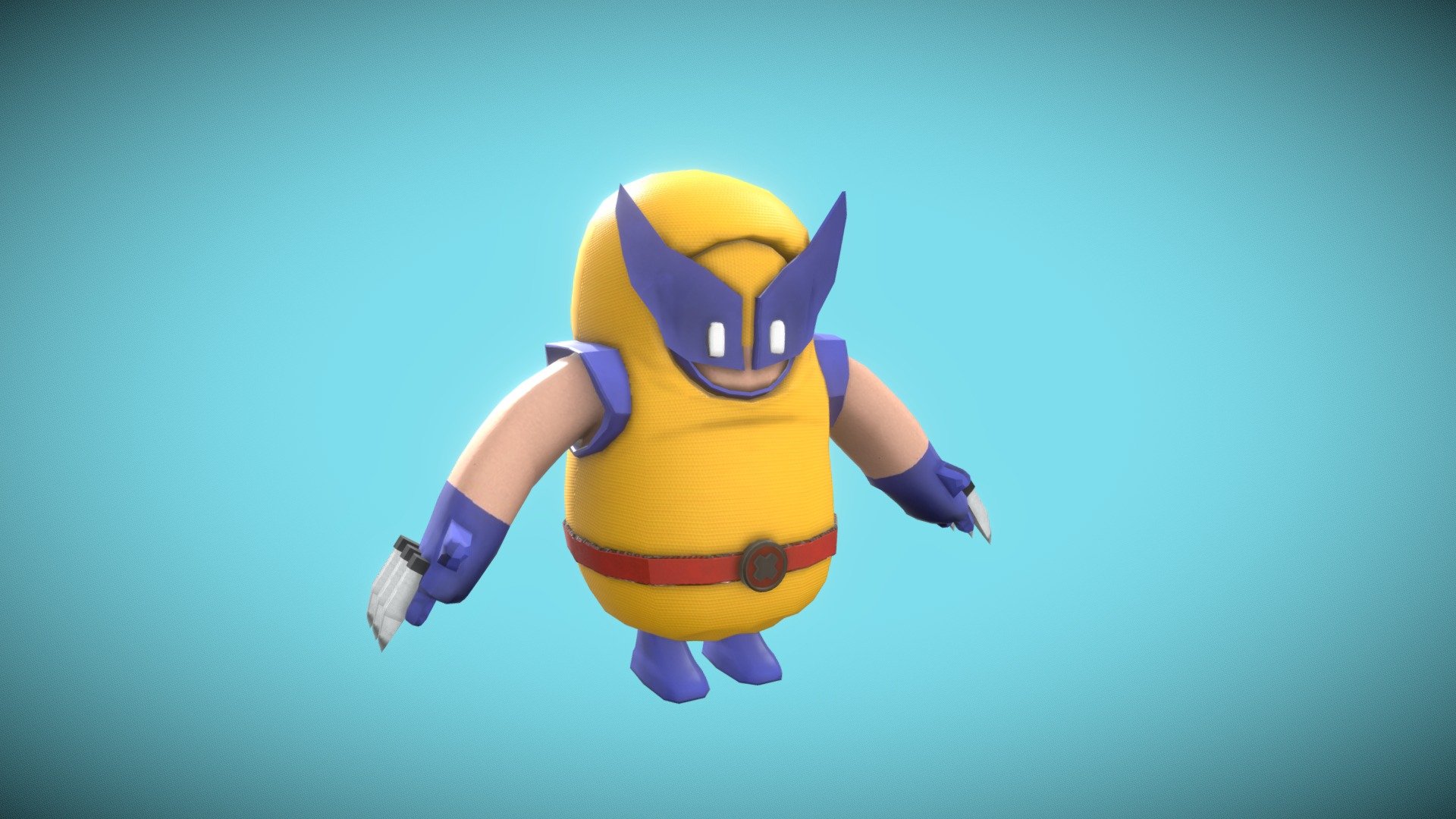 Fallguy Wolverine - 3D model by ivanCartolano [9feb3c6] - Sketchfab