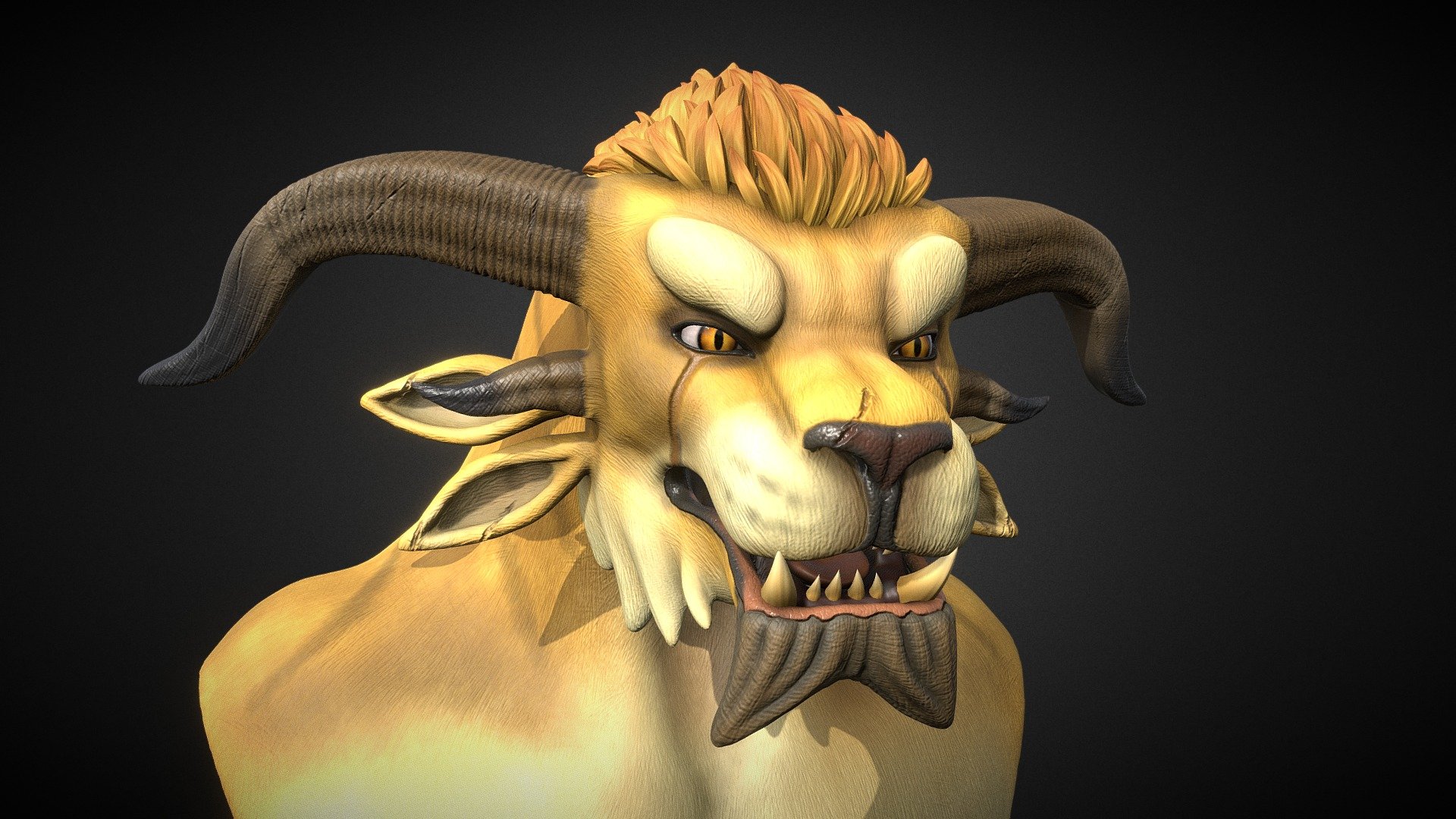 Garro Facebreaker - Sculpted Bust - 3D model by Kianga [9fec00a ...