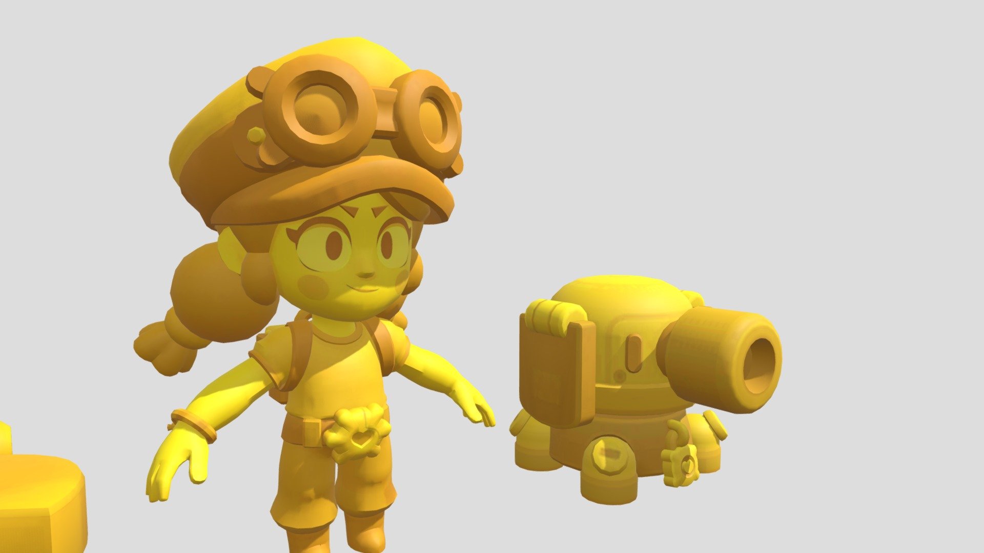 True Gold Jessie Remodel - Download Free 3D model by Brawl2024 ...