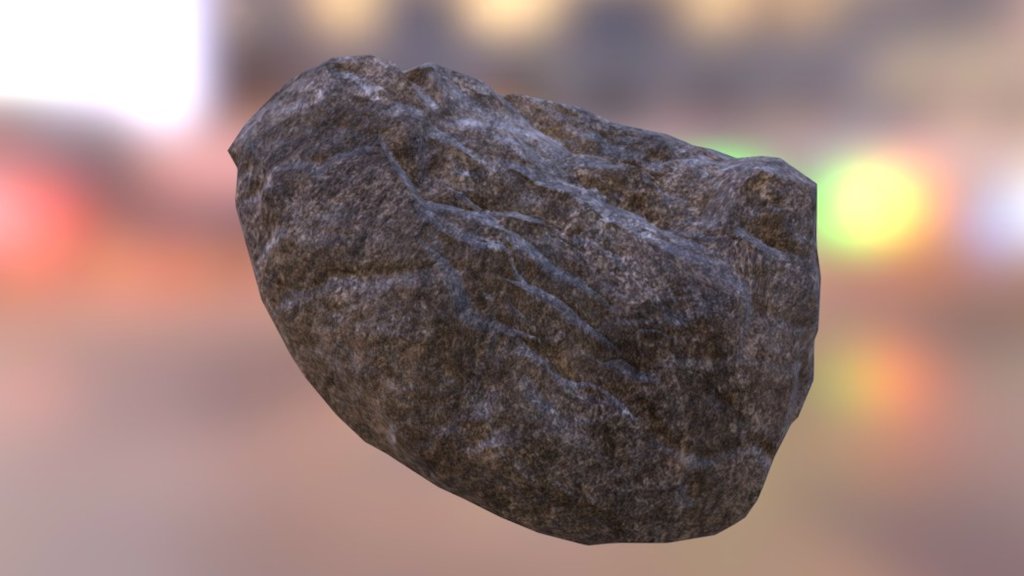 large boulder test1 - 3D model by a_maznev [9ff034f] - Sketchfab