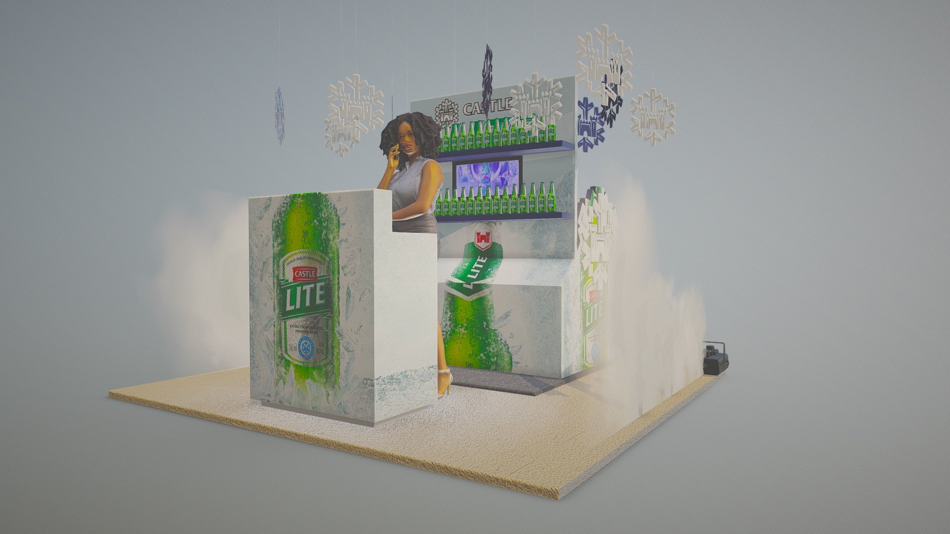 Castle Lite Activation Stand - 3D model by Franky Monyatsi ...