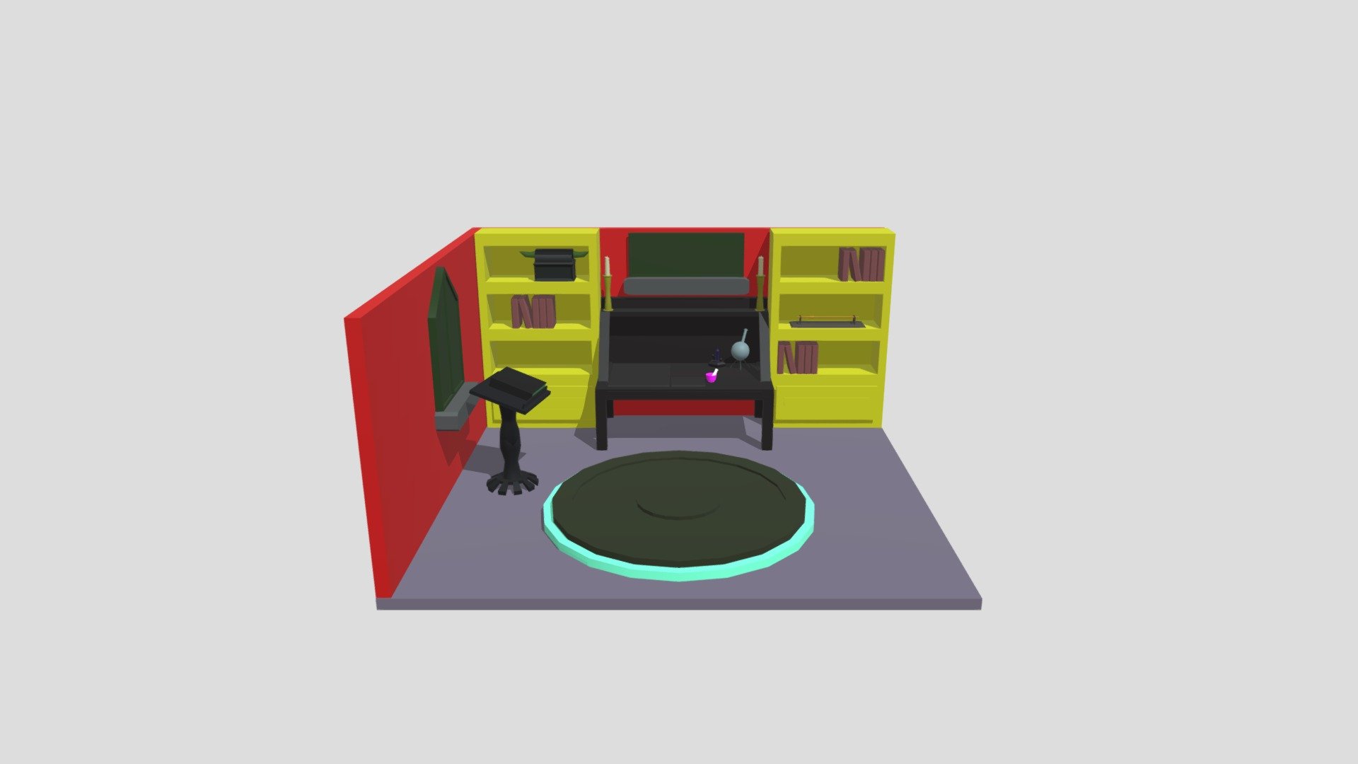 Wizard Room - 3D model by Jackjaws04 (@jack.jaws) [9ff0a6a] - Sketchfab