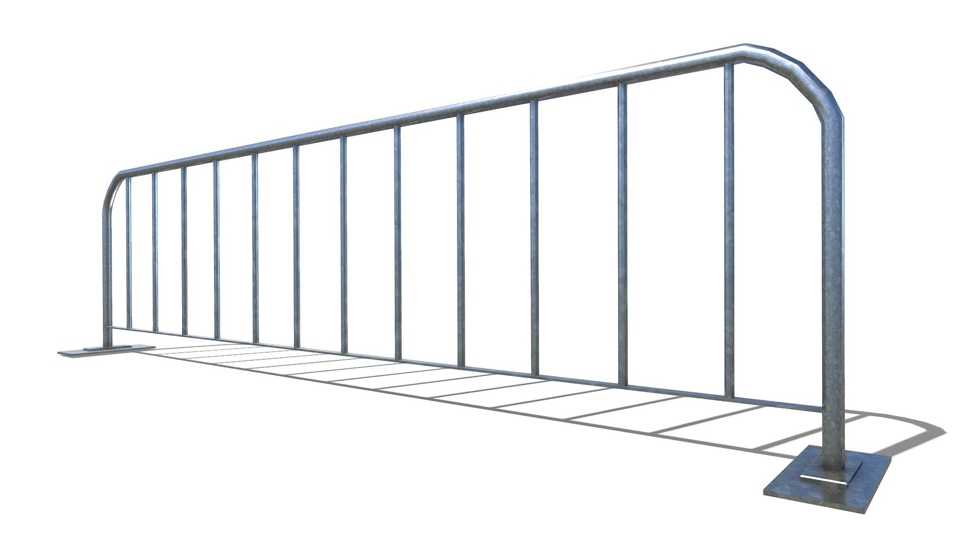 Long Metal Barrier - 3D model by Studio Lab (@studiolab.dev) [9ff0eba] - Sketchfab