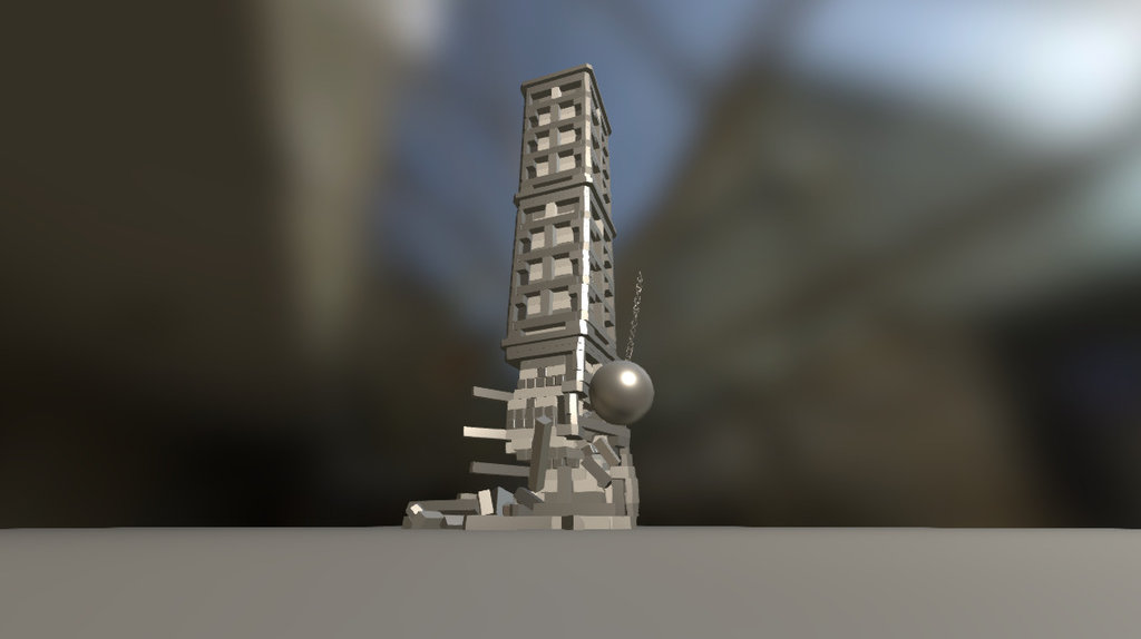 Bullet Physics Demolition Animation 4 - Download Free 3D model by ...