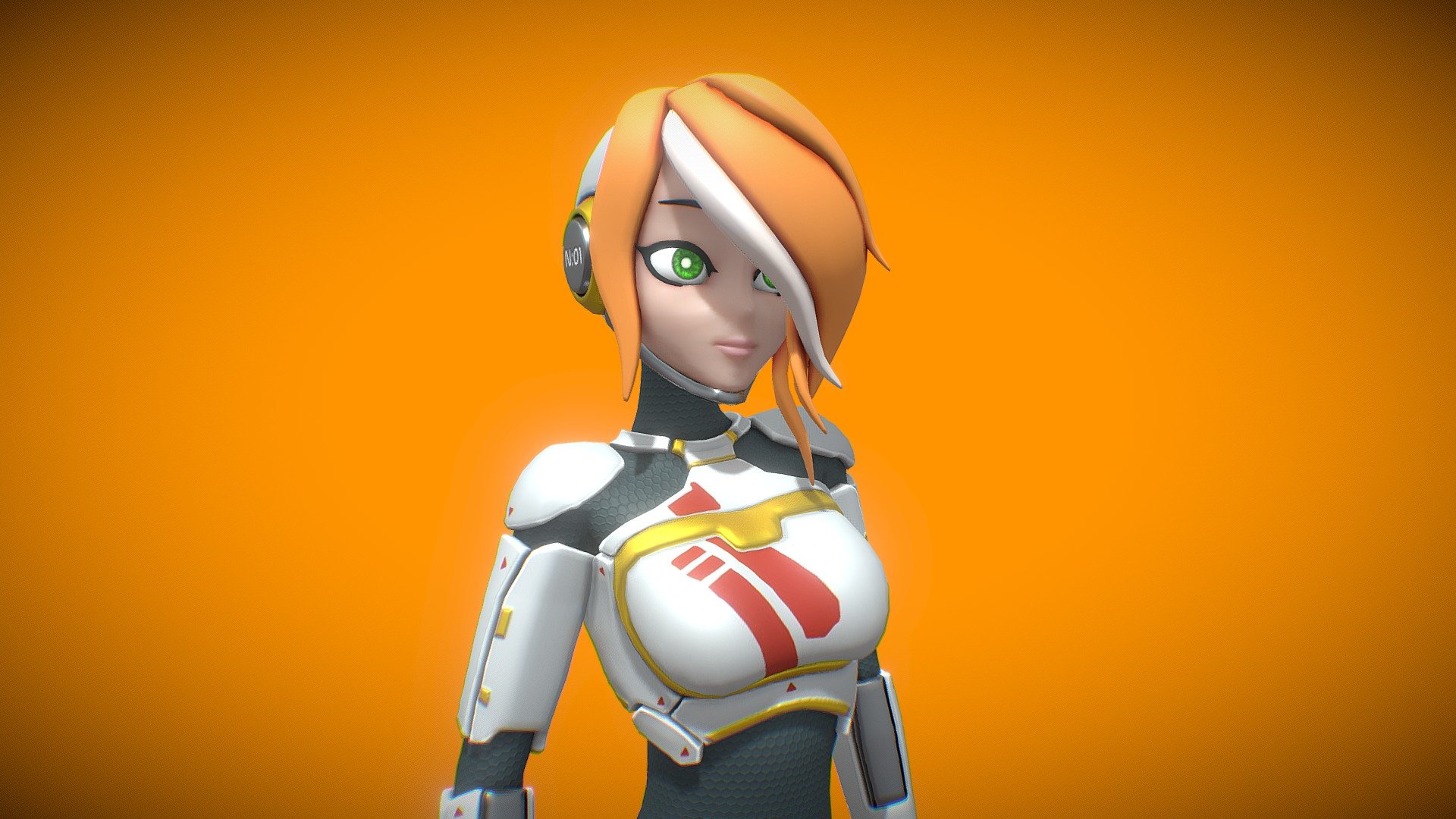 Robo-Girl - 3D model by Hassan Bassassi (@Hassan_Bassassi) [9ff85fa ...