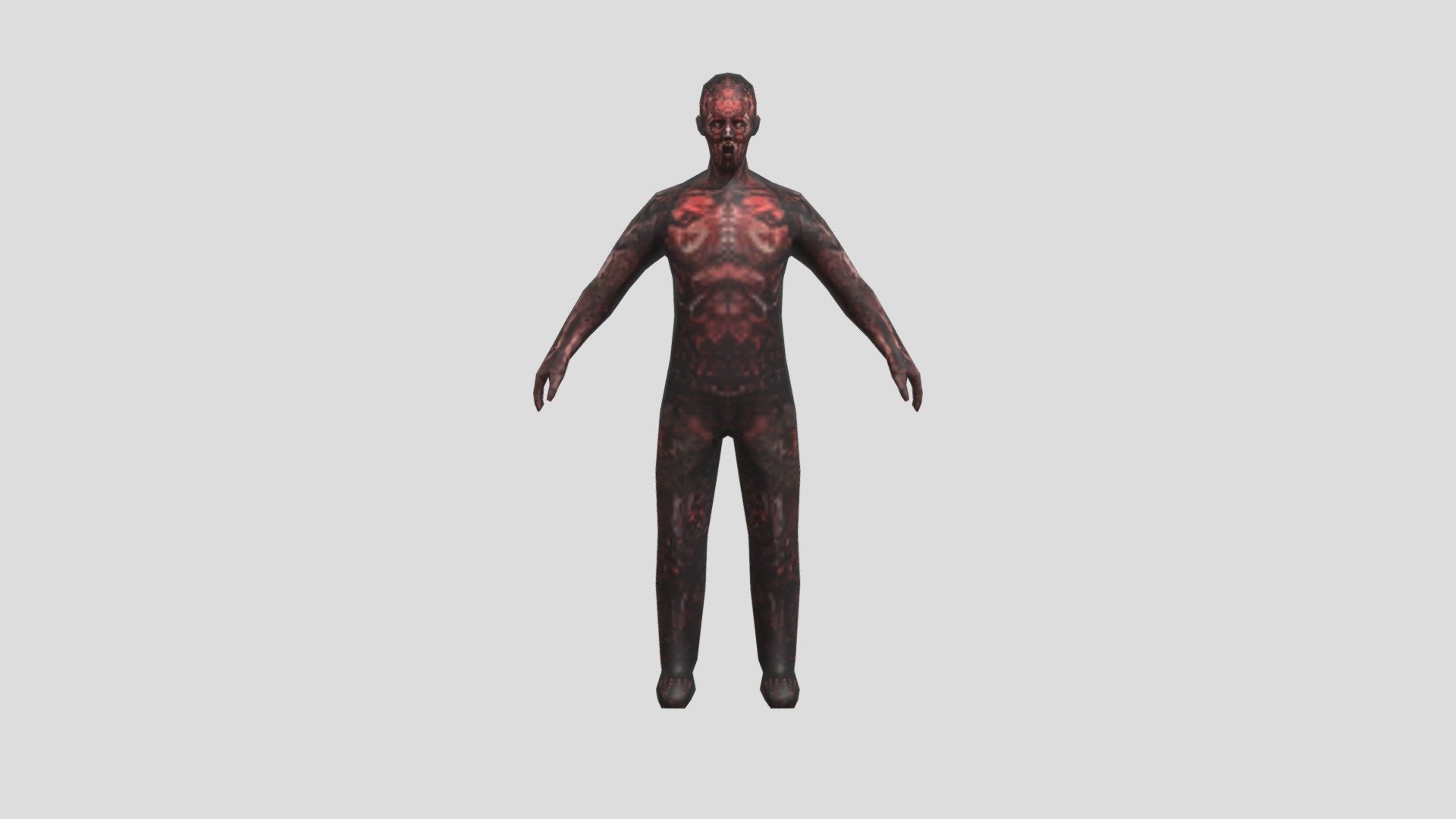 Dead frontier Zombie Male_burnt - Download Free 3D model by ...