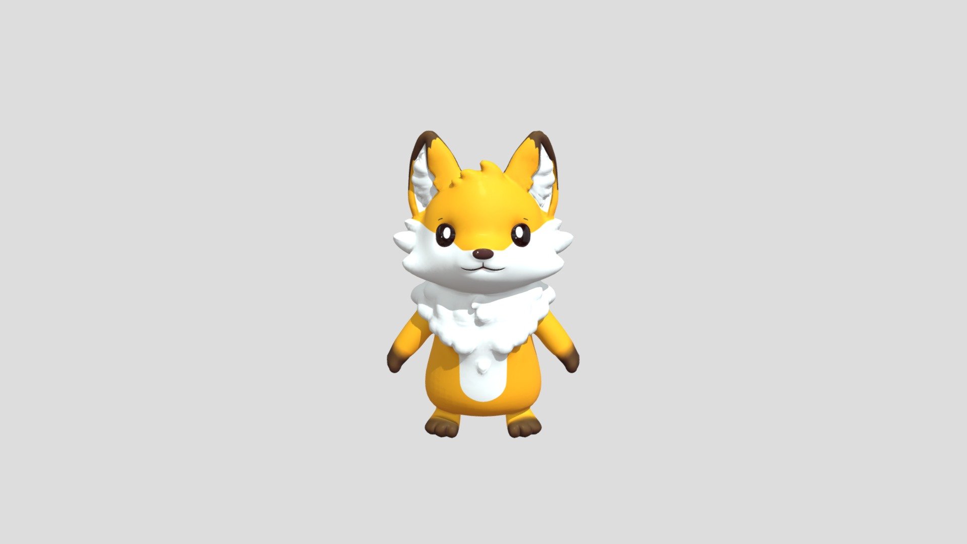 3D Fox Cartoon Character Low-poly 3D model - 3D model by Dhante3D ...