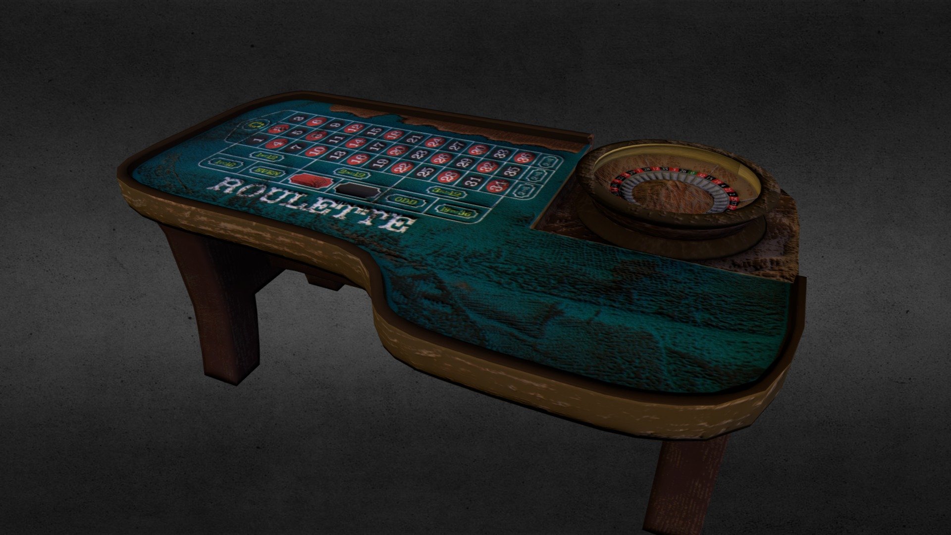 roulettetable.obj - 3D model by ben365- [9rIuSpv] - Sketchfab