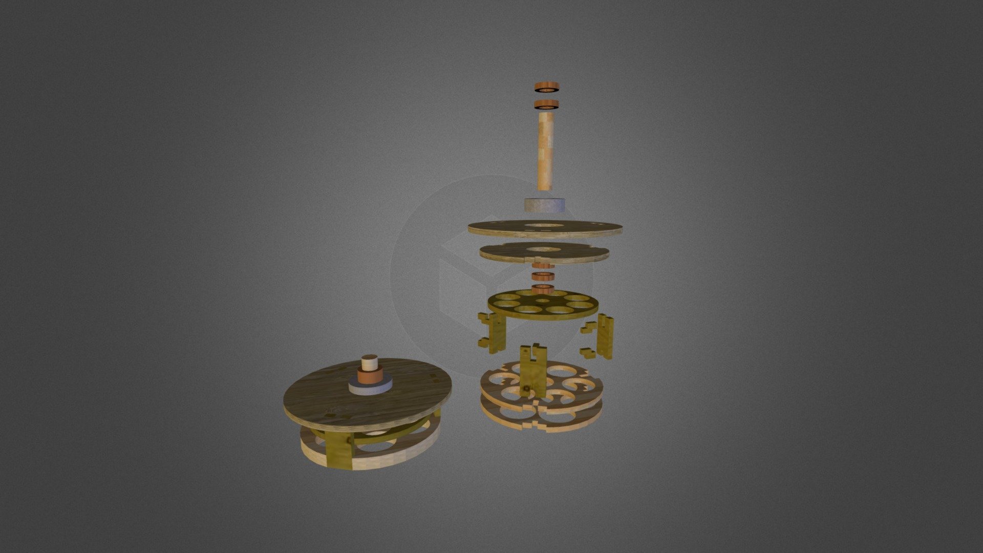 P-Rotor Assembly - 3D model by louhayes [9rZv80t] - Sketchfab