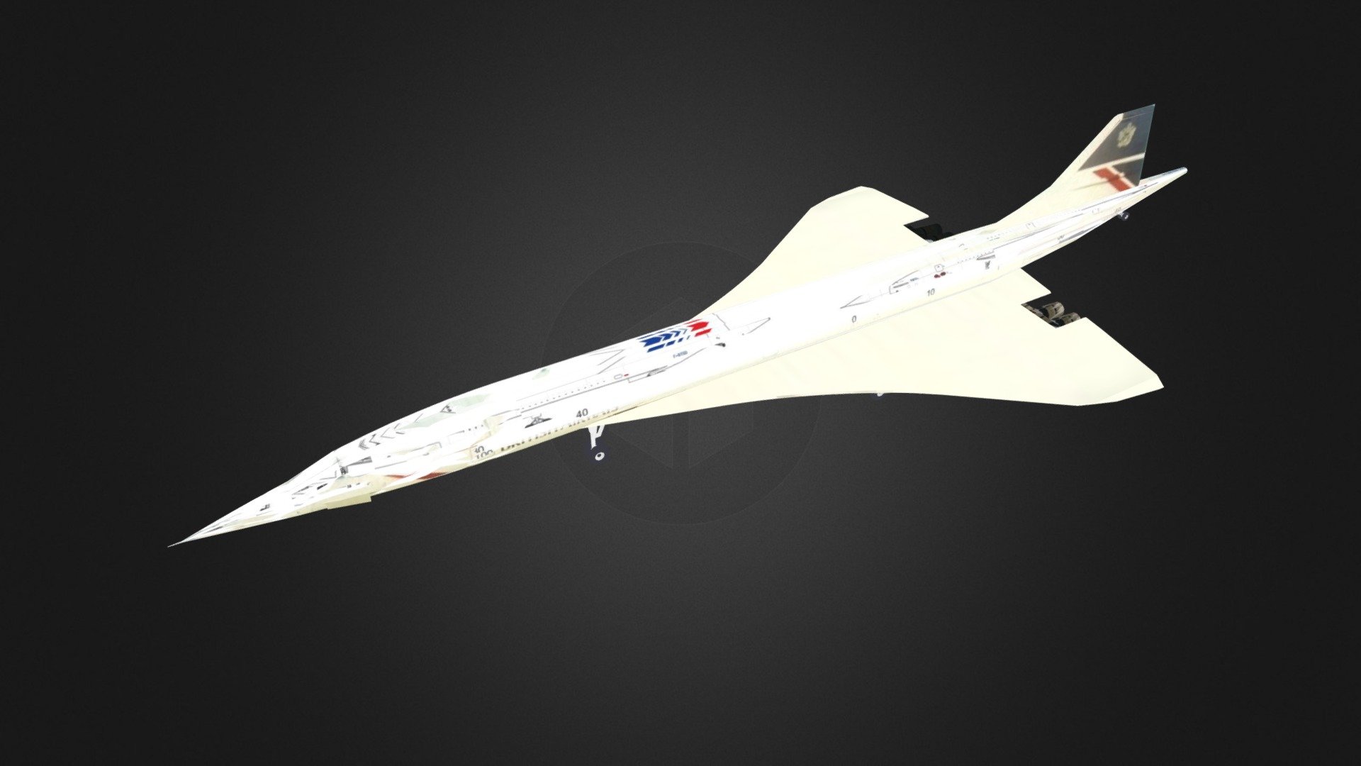 Concorde British Airways - 3D model by SylvieZennir [9yQAL86] - Sketchfab