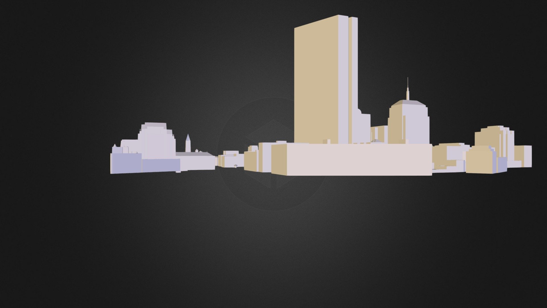 Back-Bay-Buildings-1.3DS - 3D model by MildlyGeeky [A4Yw2Xh] - Sketchfab