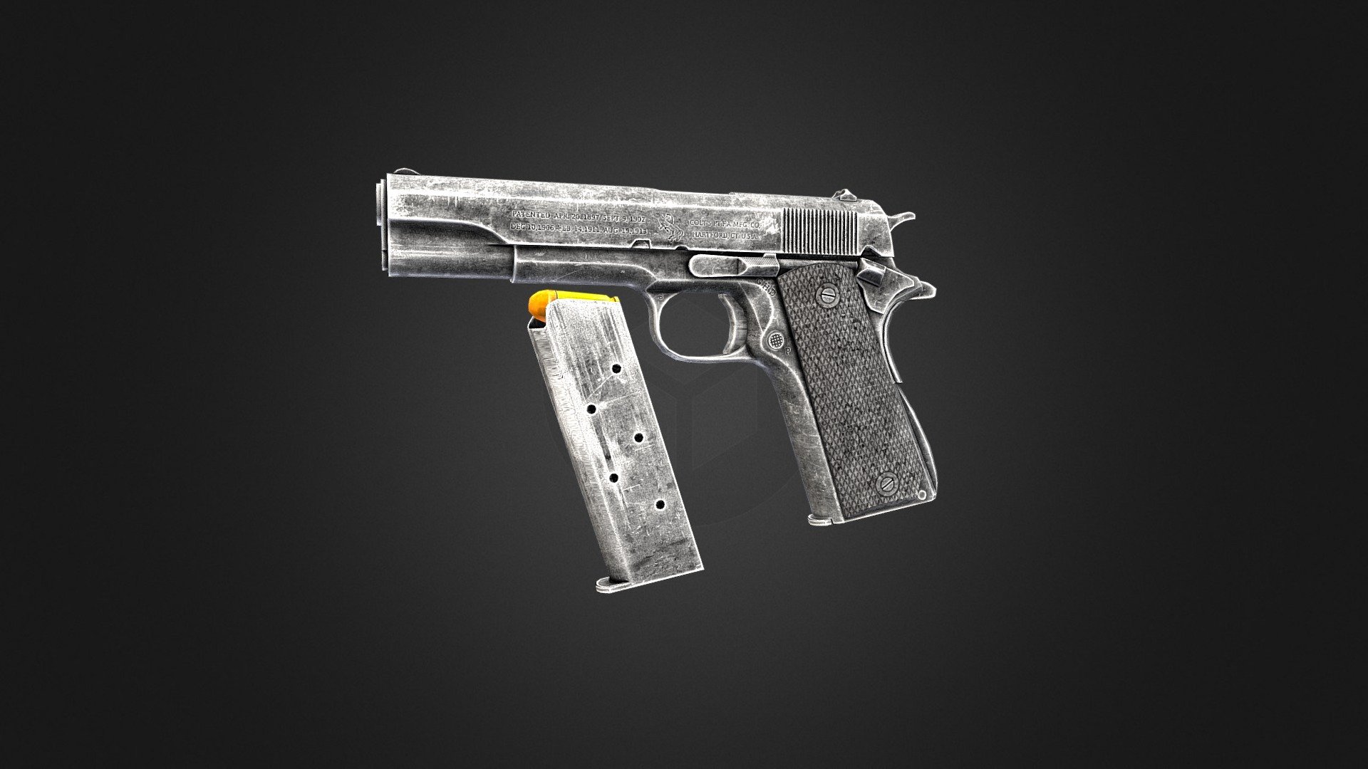Colt M1911 - 3D model by Azure Midsummer (millenia3d) (@millenia3d ...