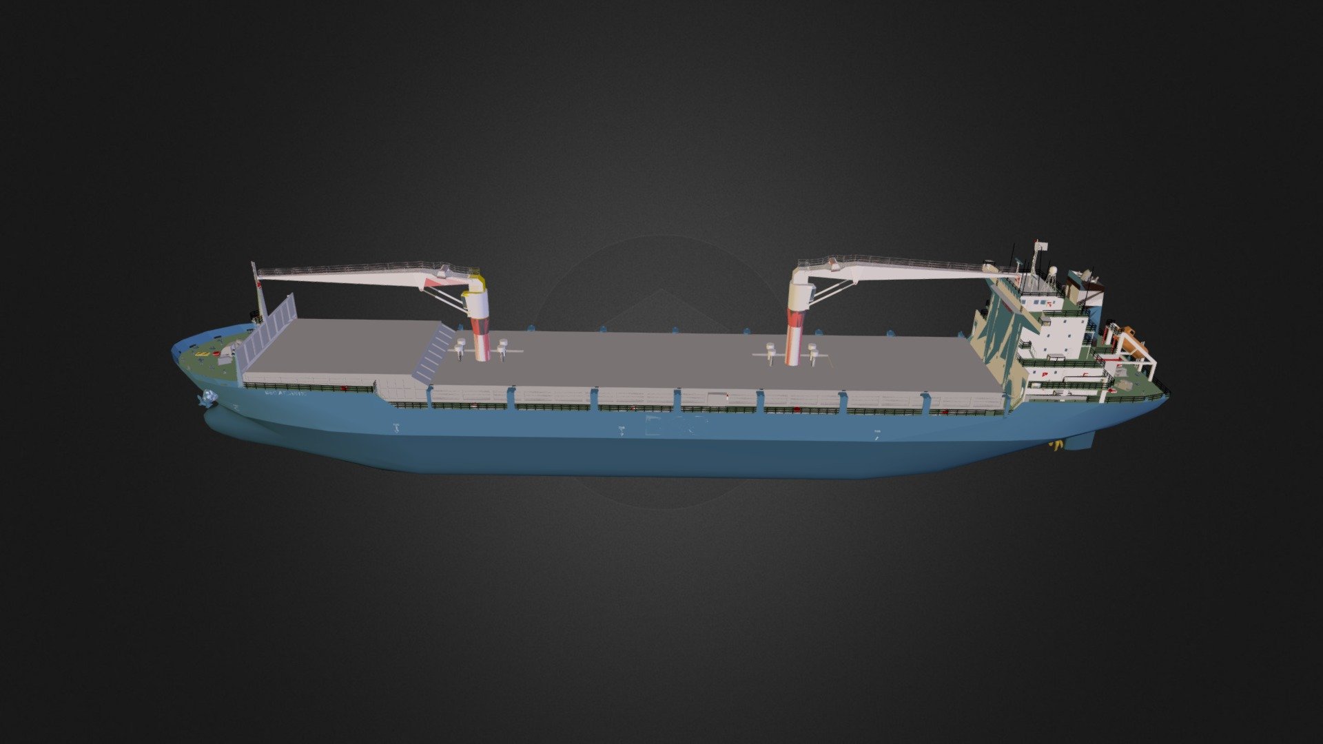 Geared Breakbulk Vessel - 3D model by IndonesiaShipBroker [Ak7LAI9 ...