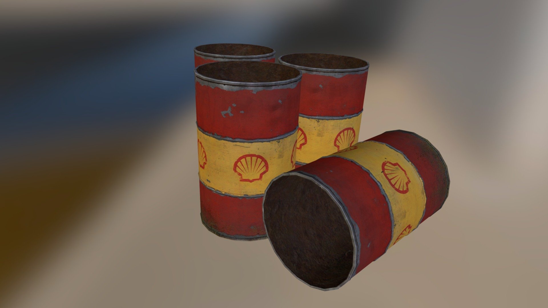 oil drum prop - 3D model by BeyondTheMurk [AlV6V4f] - Sketchfab