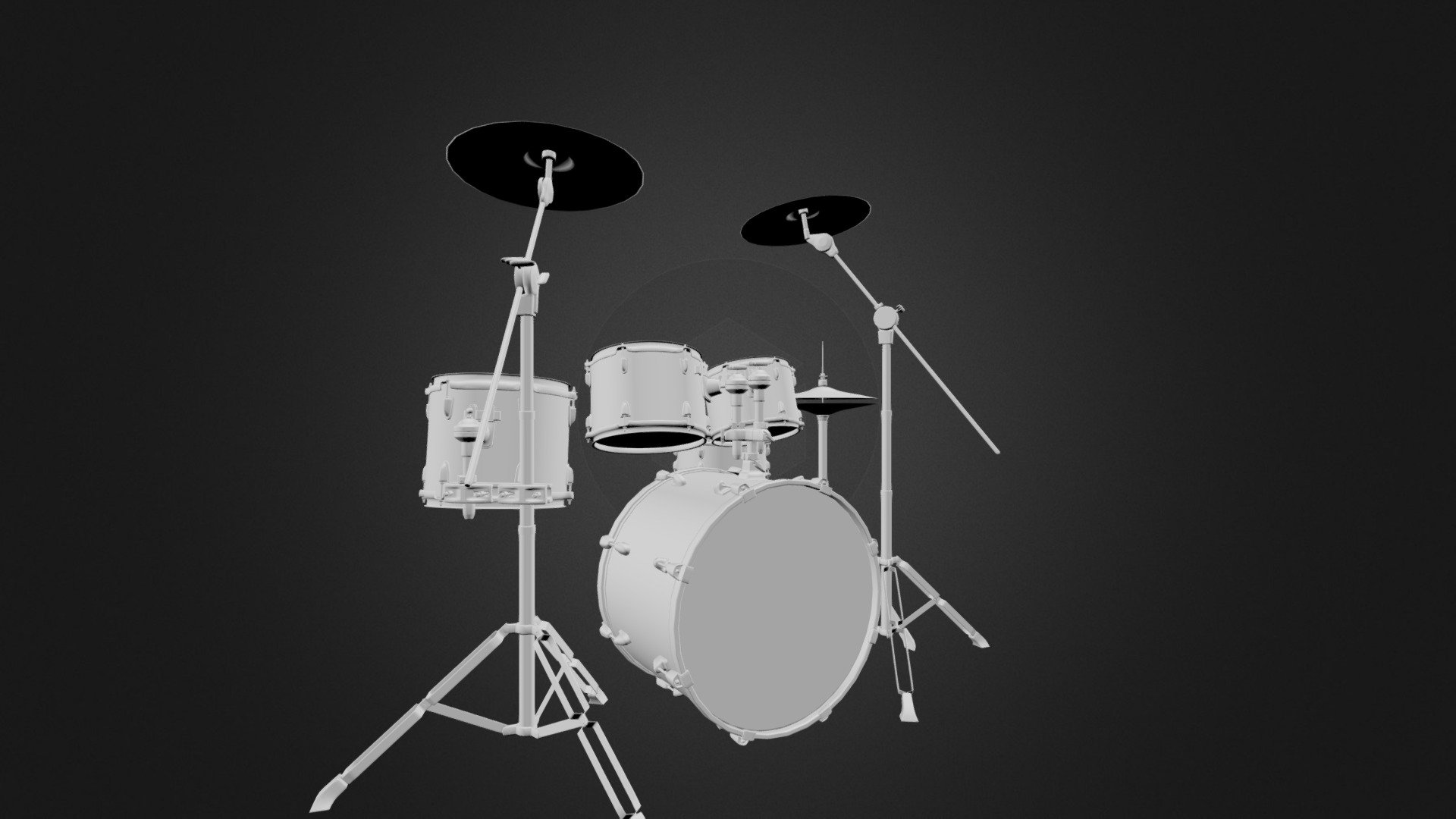 Drum Kit - 3D model by Cephei [Mf97Hod] - Sketchfab