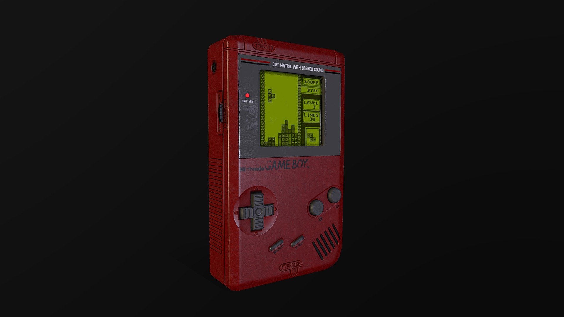 Gameboy Low Poly - 3D model by Priscila Cruz (@digiprisart) [a000a29 ...