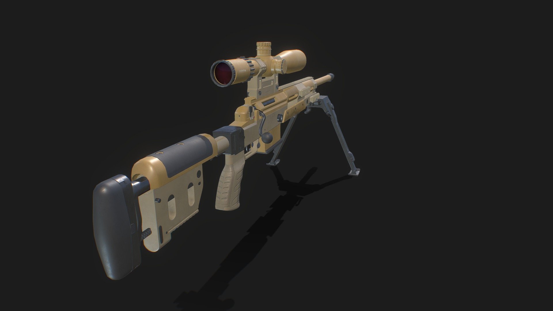 Sniper Rifle Haenel RS-8 - Download Free 3D model by Cpt_Panic [a000be3 ...