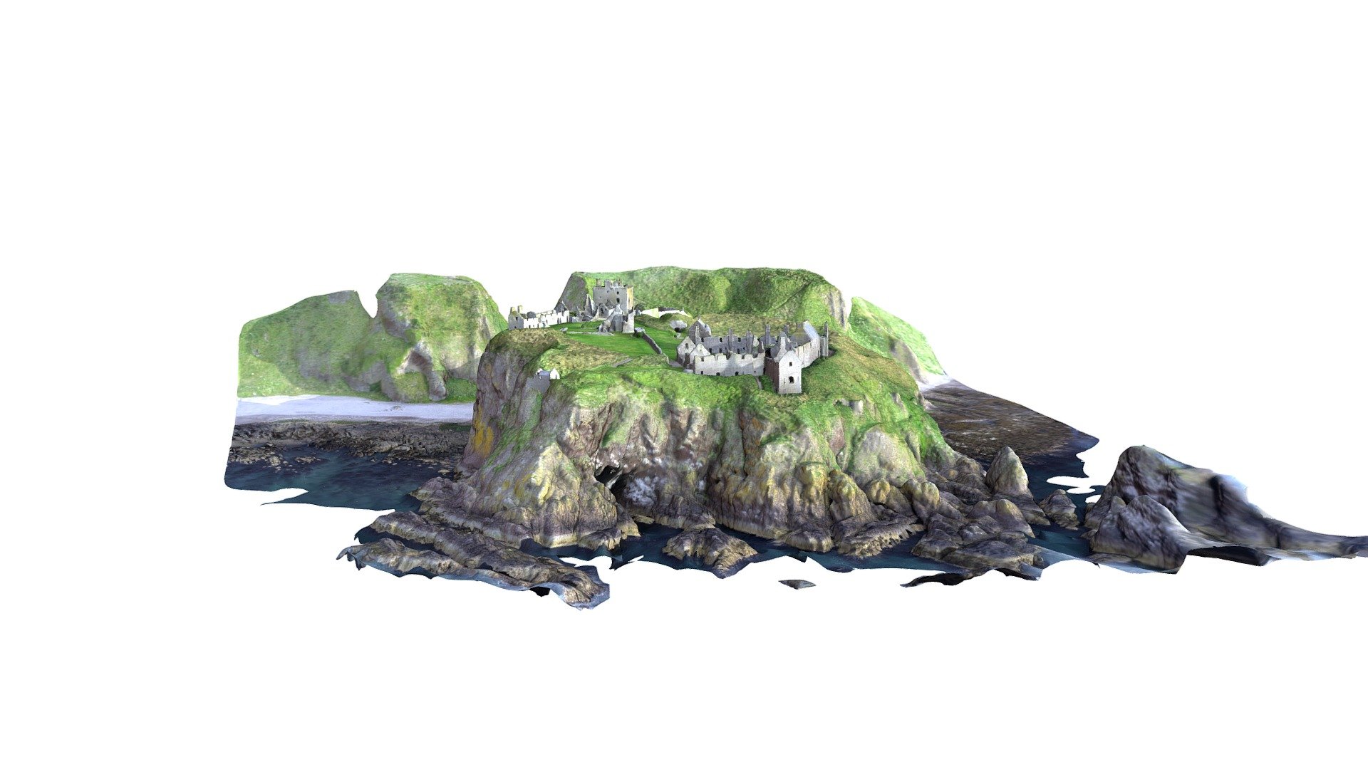 Dunnottar Castle, Stonehaven - 3D model by innovair [a003984] - Sketchfab