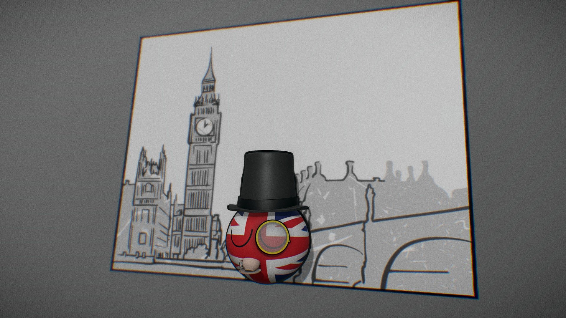 Sir Great Britain | Countryballs - Download Free 3D model by ...