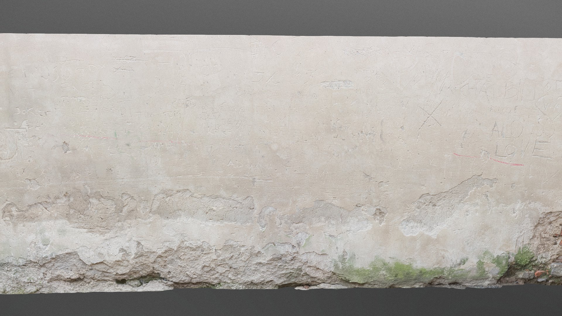 Scratched wall - Download Free 3D model by matousekfoto [a007045 ...