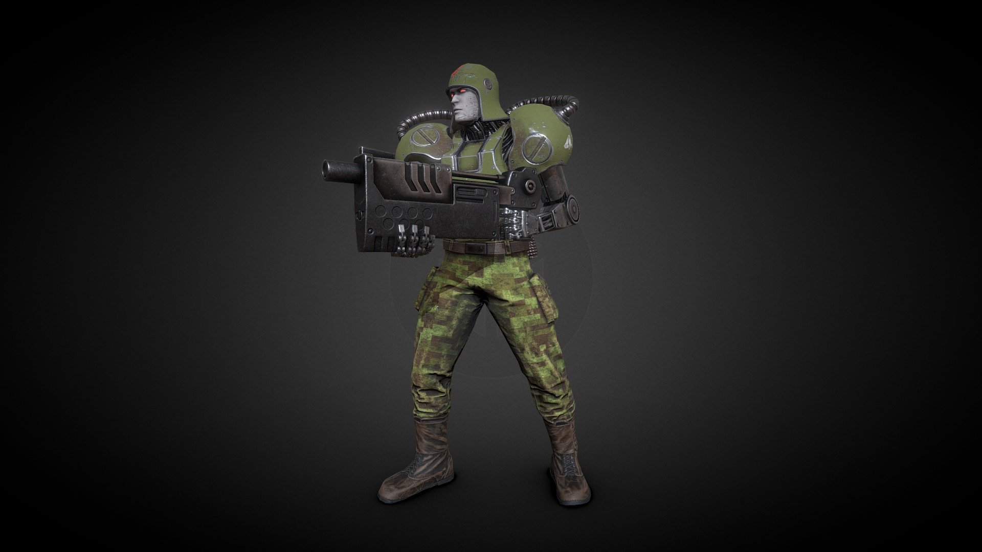 Cyborg - 3D model by filinfox48 [a0071df] - Sketchfab