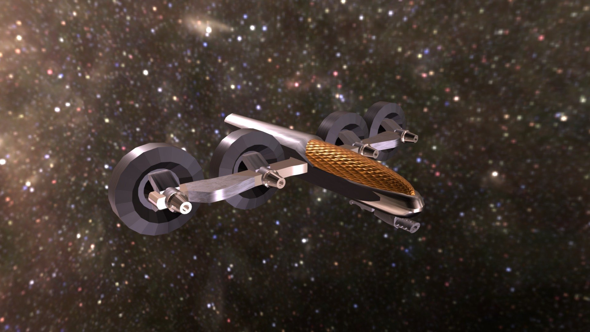 Two Person Spaceship (Low-poly) - 3D model by willster339 [a00a121 ...