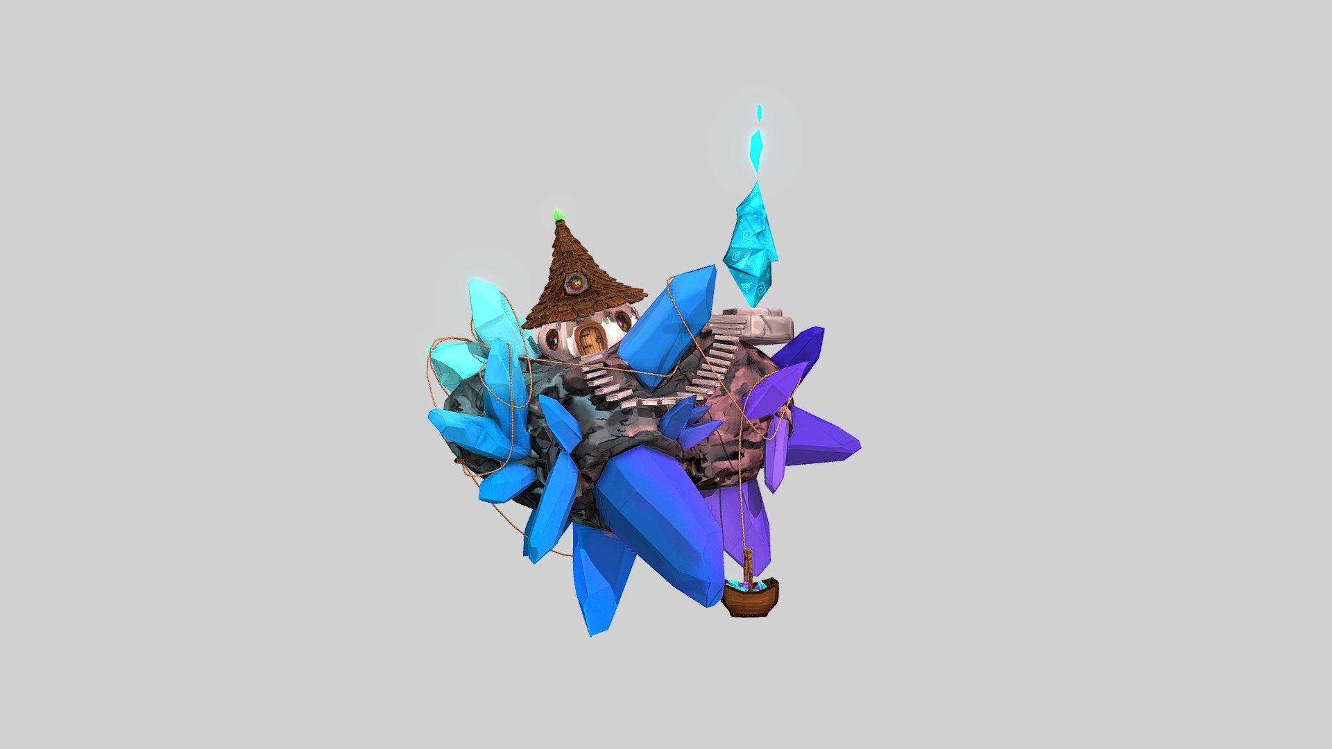 Crystal_Island - 3D model by Chloe Bland (@chloebland) [a00bb69 ...