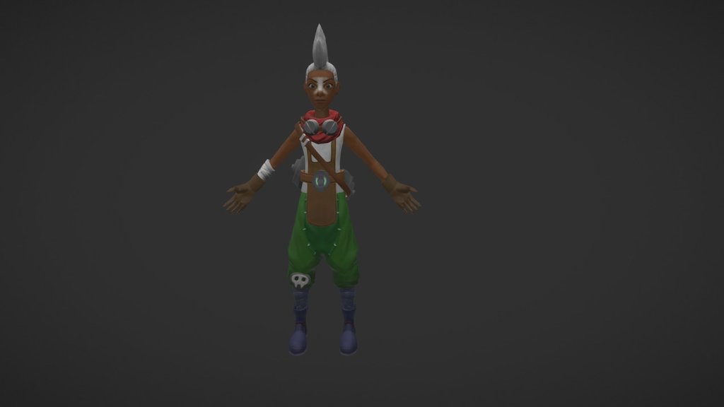 Ekko Fan Art - 3D model by louisbuo [a00d788] - Sketchfab