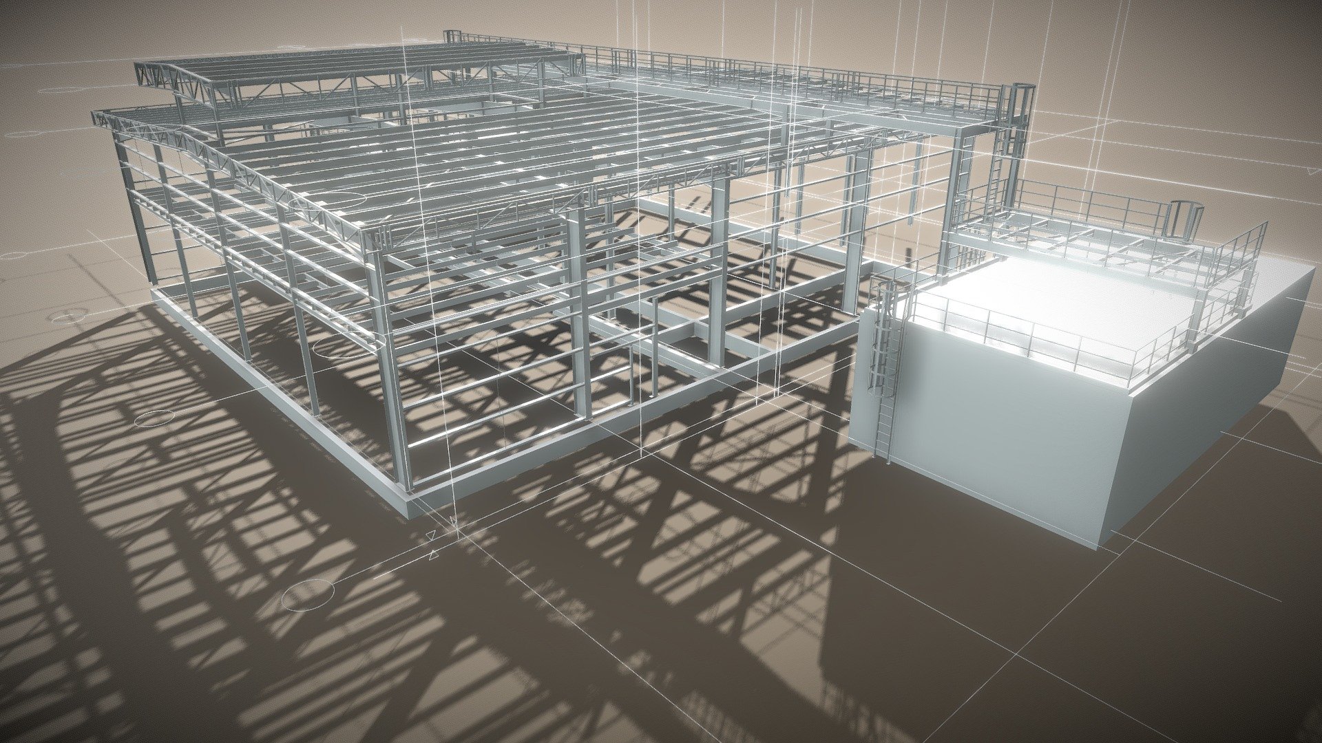 UTILITY BUILDING - Download Free 3D model by proleed [a00d9fb] - Sketchfab