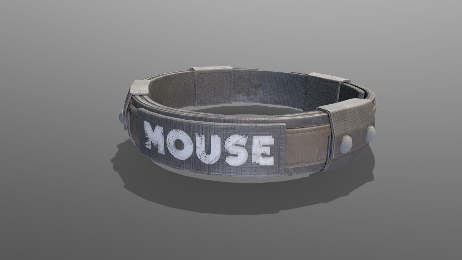 Mouse' Dog Collar - 3D model by bruno.wickes [a010a62] - Sketchfab