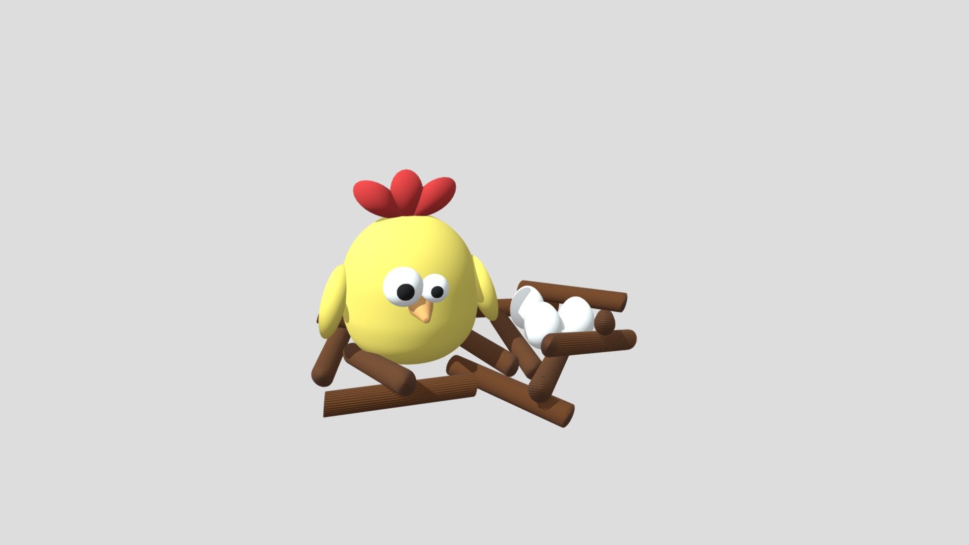 Cartoon chicken - Download Free 3D model by IvyYuuuuu (@Ivvvvy ...