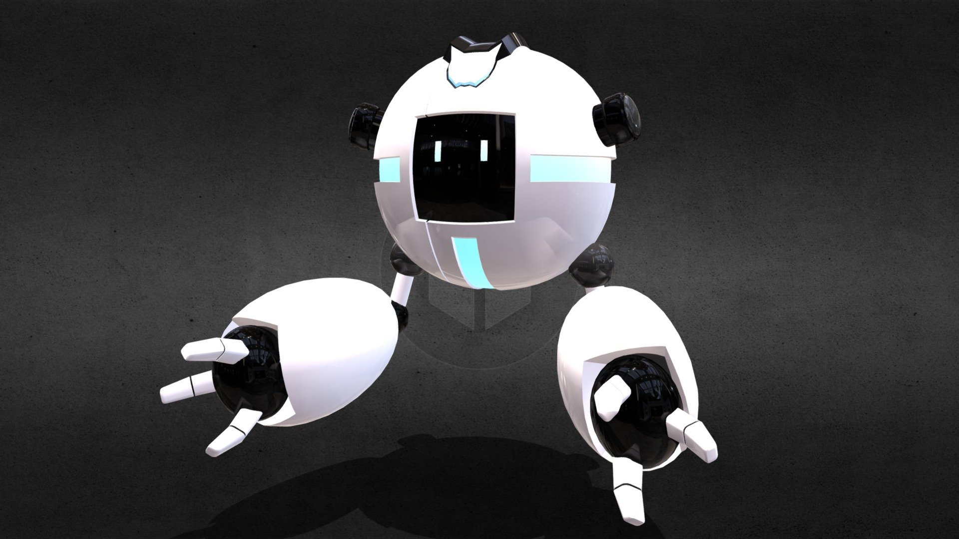 robot ball - 3D model by kapraokaisub [a0116c4] - Sketchfab
