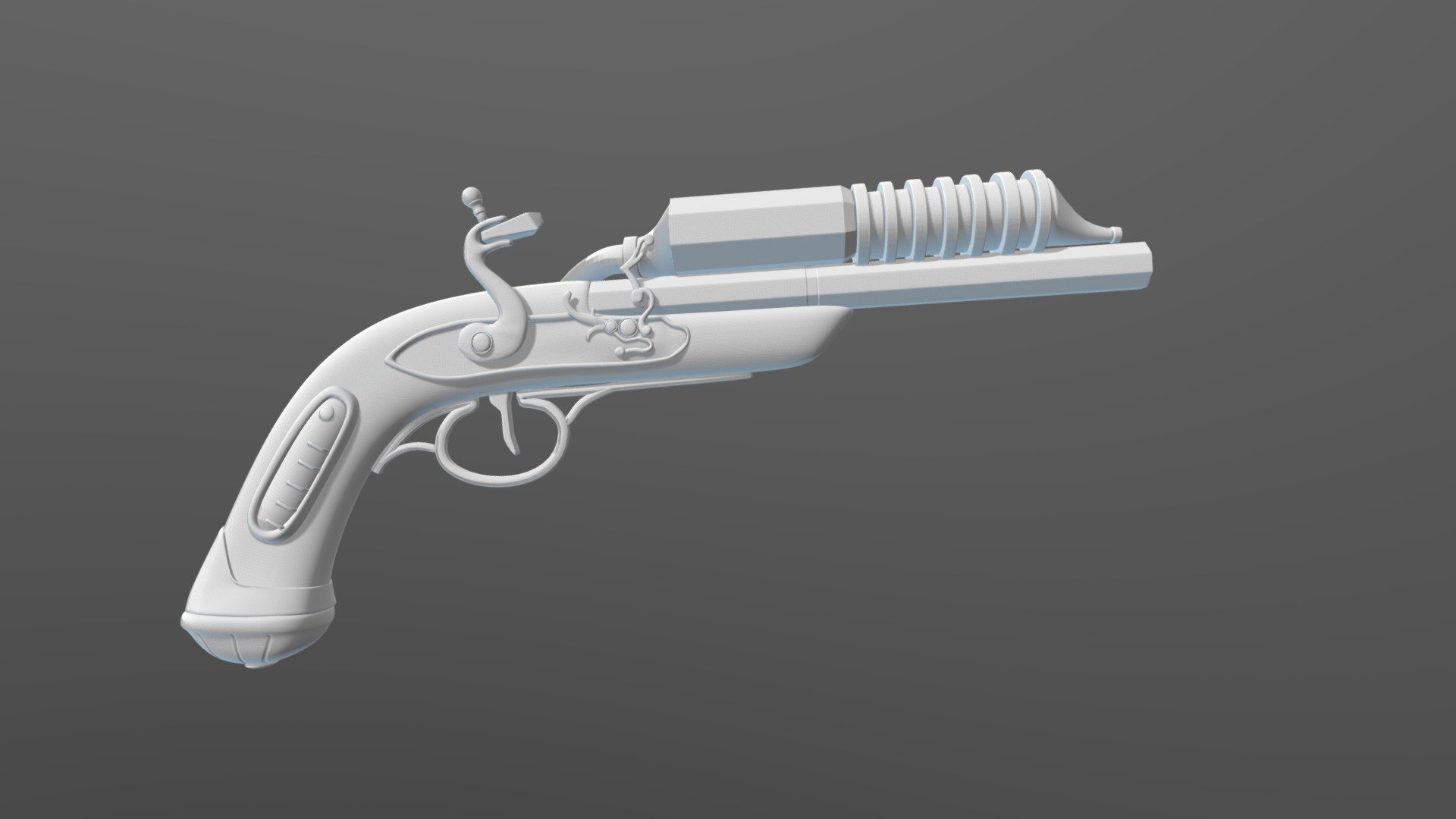 Magic Steampunk Gun - 3D model by T. Korhonnen (@lucifer6sic6) [a012ee7 ...