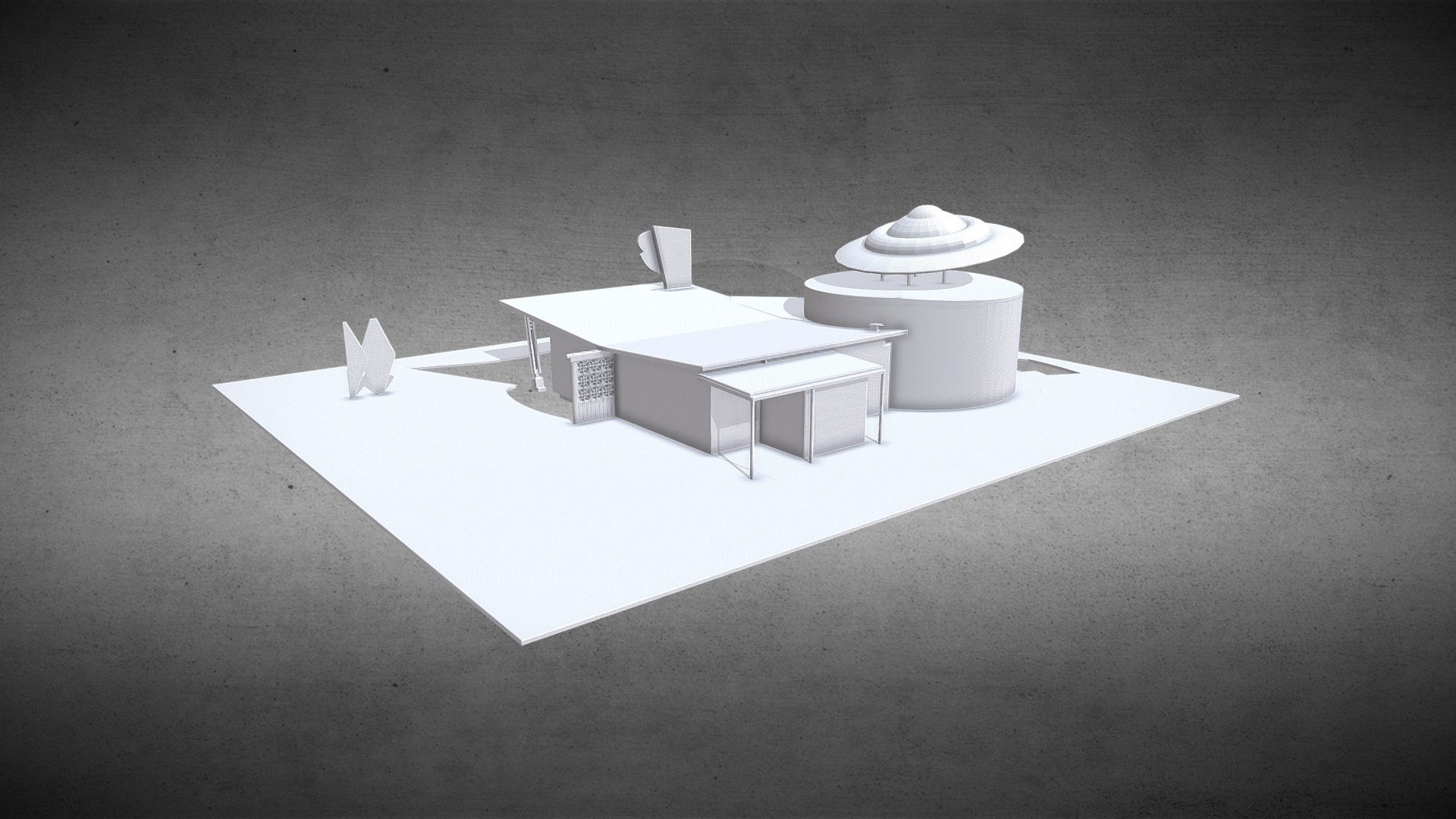 Flying Saucer Building - 3D model by Brennan Steele (@Brennan.Steele ...