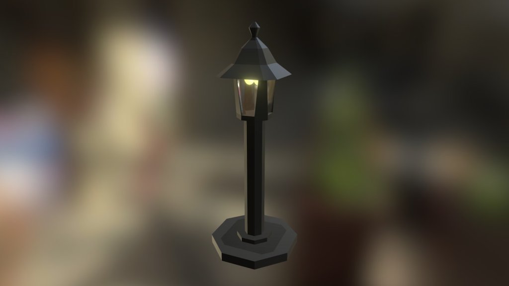 Low-Poly Lamp - 3D model by Crazy (@CrazyHairGuy) [a016178] - Sketchfab