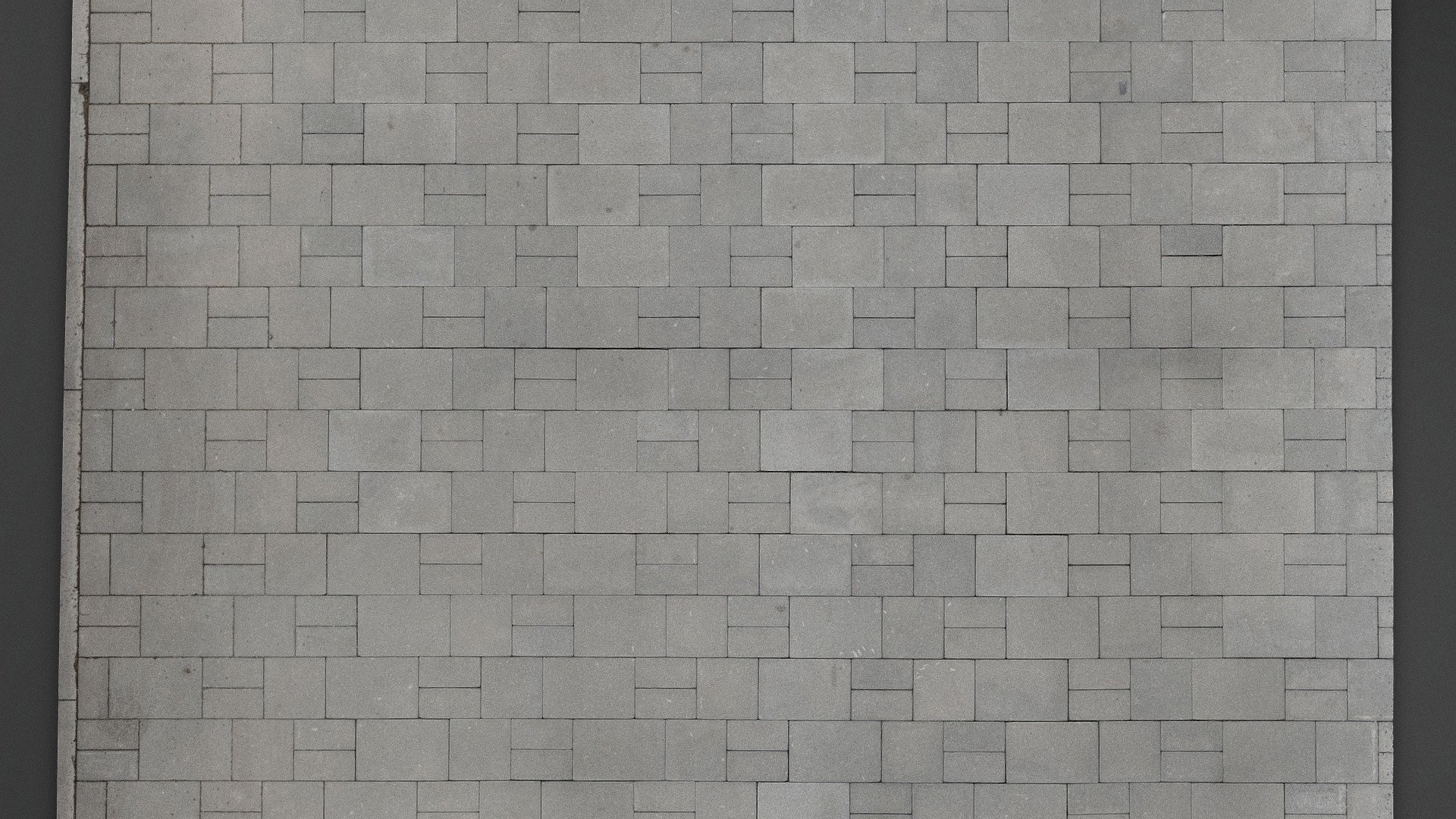 Concrete interlocking paving road - 3D model by axonite [a021151 ...